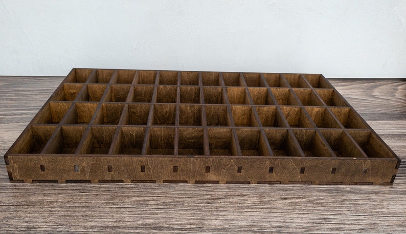 48 Compartment Wooden Display Shelf Trinket Shelf Curio - Etsy