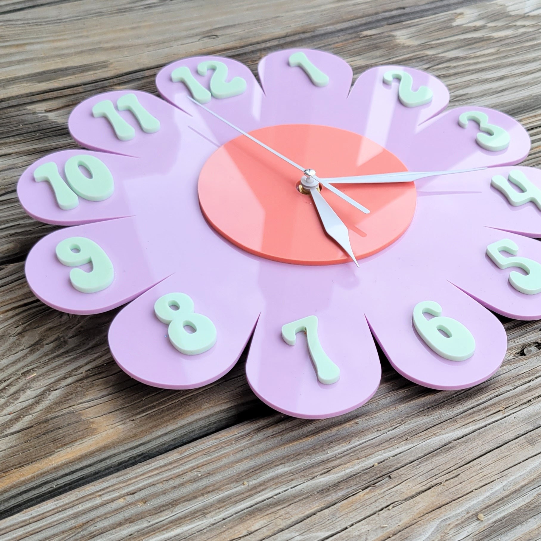 Retro Vintage 1970s Inspired Daisy Wall Clock Funky Wall - Etsy