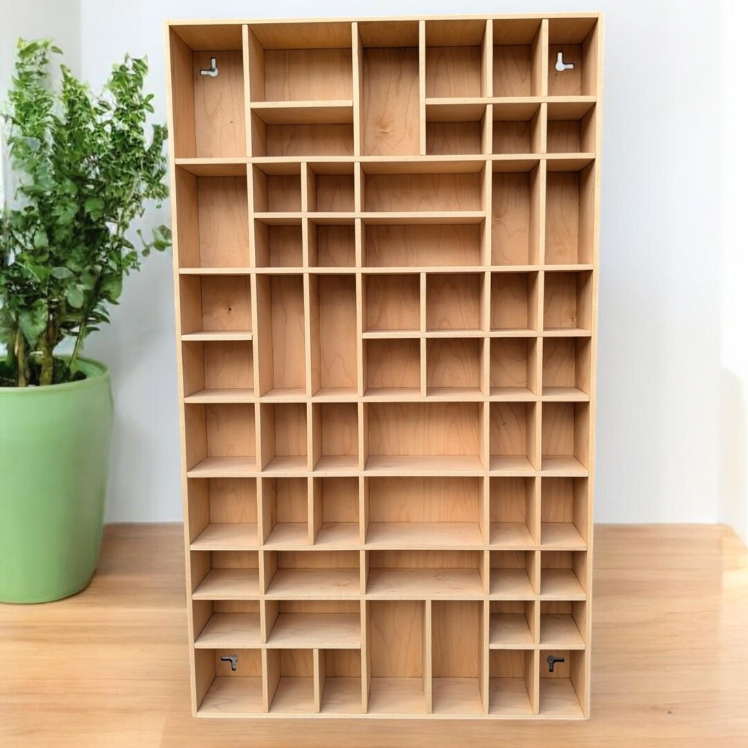Multi Compartment Wooden Display Shelf-crystal Display Shelf-curio ...