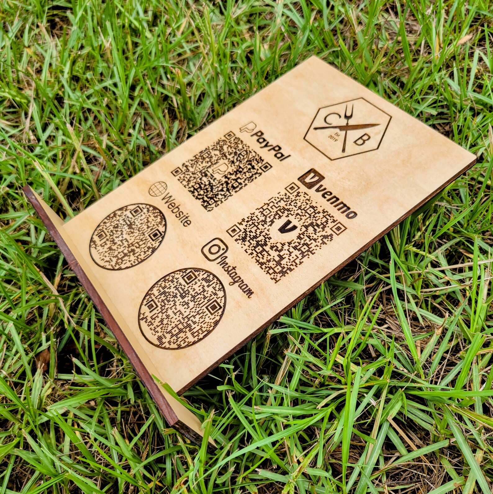 Custom Multi QR Code Stand QR Code Checkout Sign Scan Here - Etsy