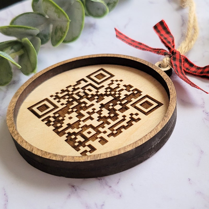 Qr Code Memory Ornament - Etsy