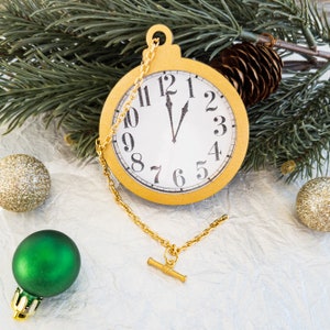 Time Spent Pocket Watch Christmas Ornament - Clock Ornament - Time is ...