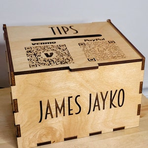 QR Code Tip Box - Busking Box - Musician Tip Box - Gig Box - QR Code ...