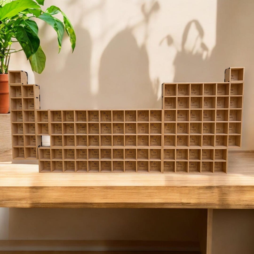 Periodic Table Shelf -display Tray - Table of the Elements Tray ...