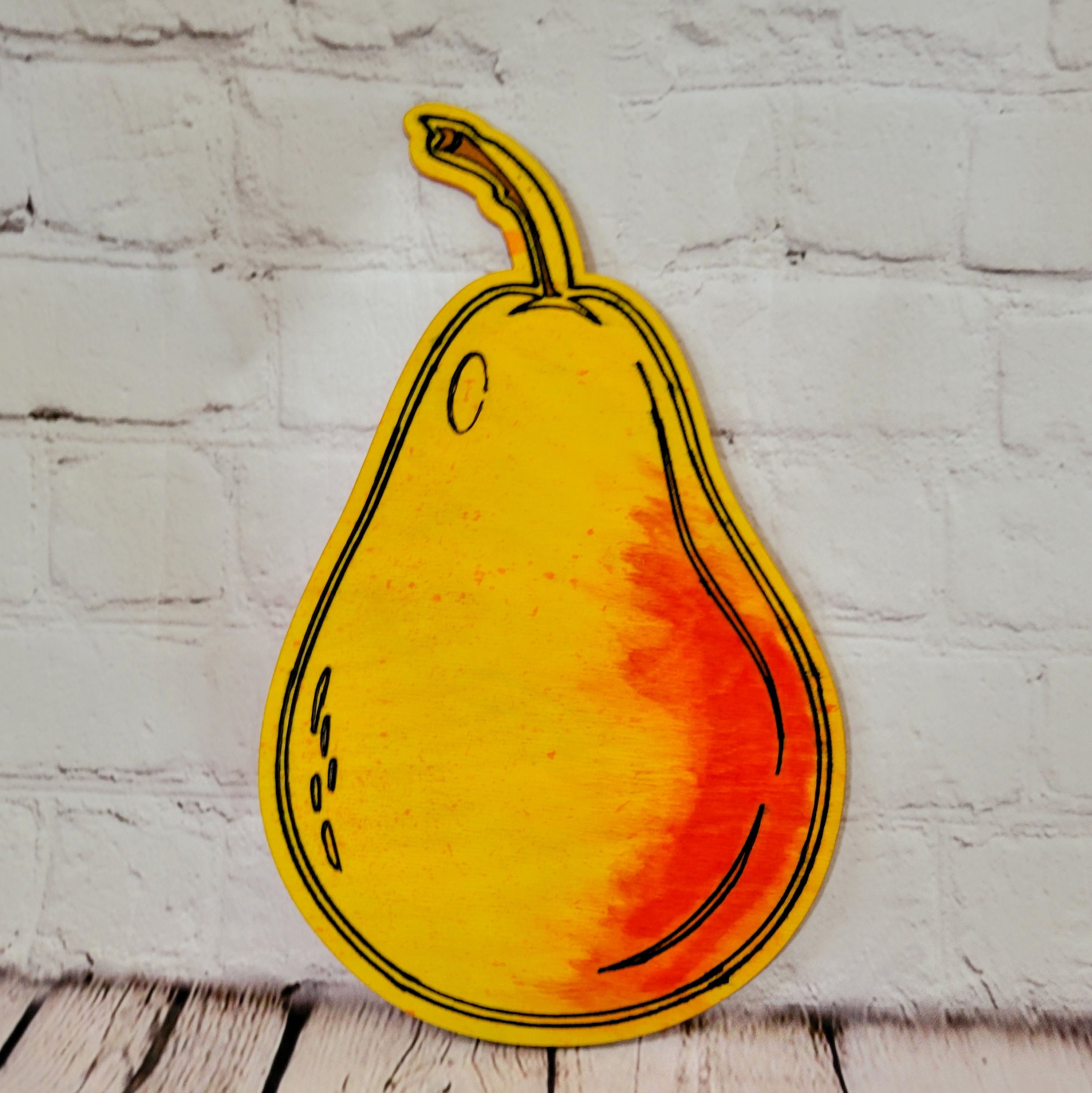 Pear Sign Pear Decor Fruit Sign Farmer's Market Sign | Etsy