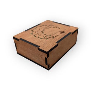 Custom Moon Wooden Display Box - Crystal Box- Curio Cabinet- Knick ...