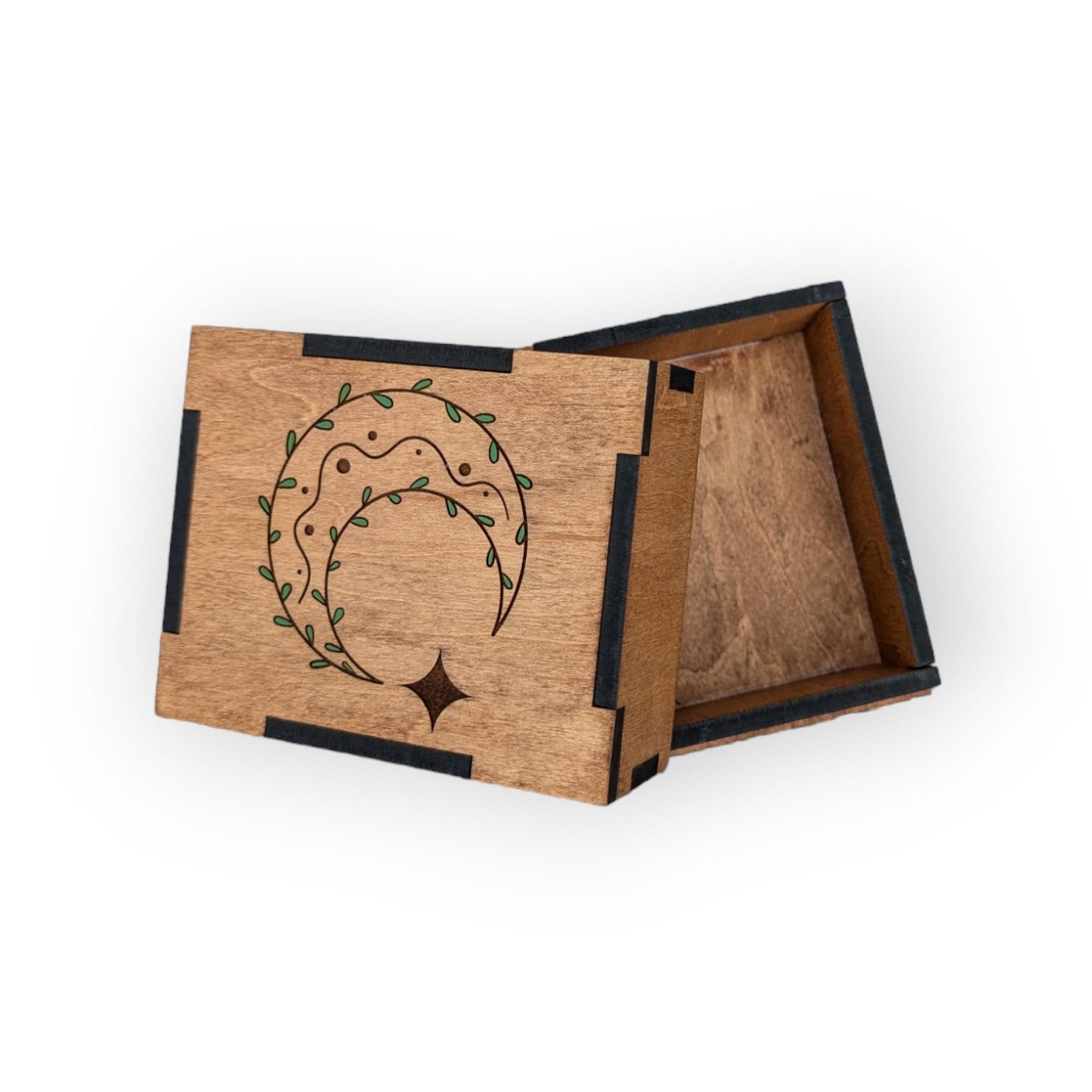 Custom Moon Wooden Display Box - Crystal Box- Curio Cabinet- Knick ...