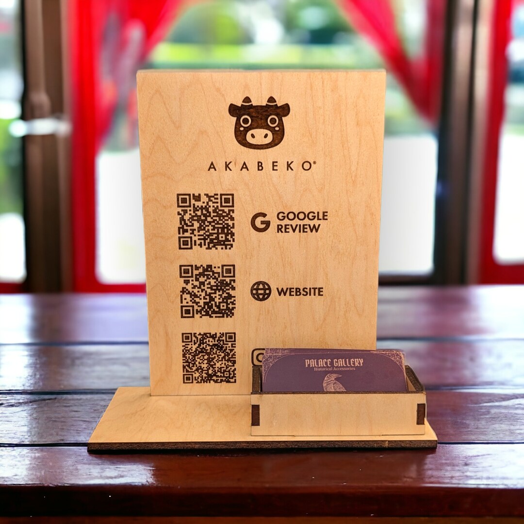 Custom Multi QR Code Stand QR Code Checkout Sign Scan Here QR Code Sign ...