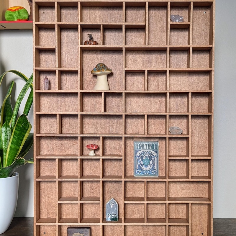 Wooden Curio Cabinet Wall - Etsy