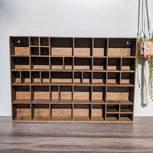 Multi Compartment Wooden Display Shelf-crystal Display Shelf -curio ...