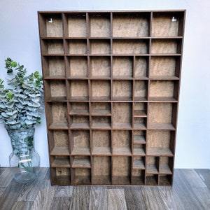 Multi Compartment Wooden Display Shelf-crystal Display Shelf- Curio ...