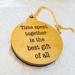 Time Spent Pocket Watch Christmas Ornament - Clock Ornament - Time is ...