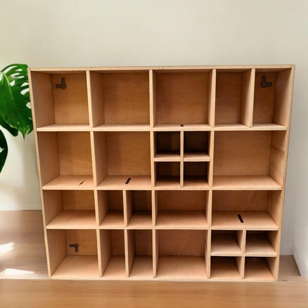 Multi Compartment Wooden Display Shelf-crystal Display Shelf-curio ...