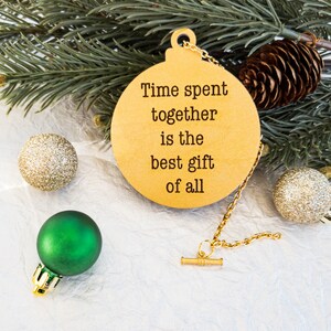 Time Spent Pocket Watch Christmas Ornament - Clock Ornament - Time is ...