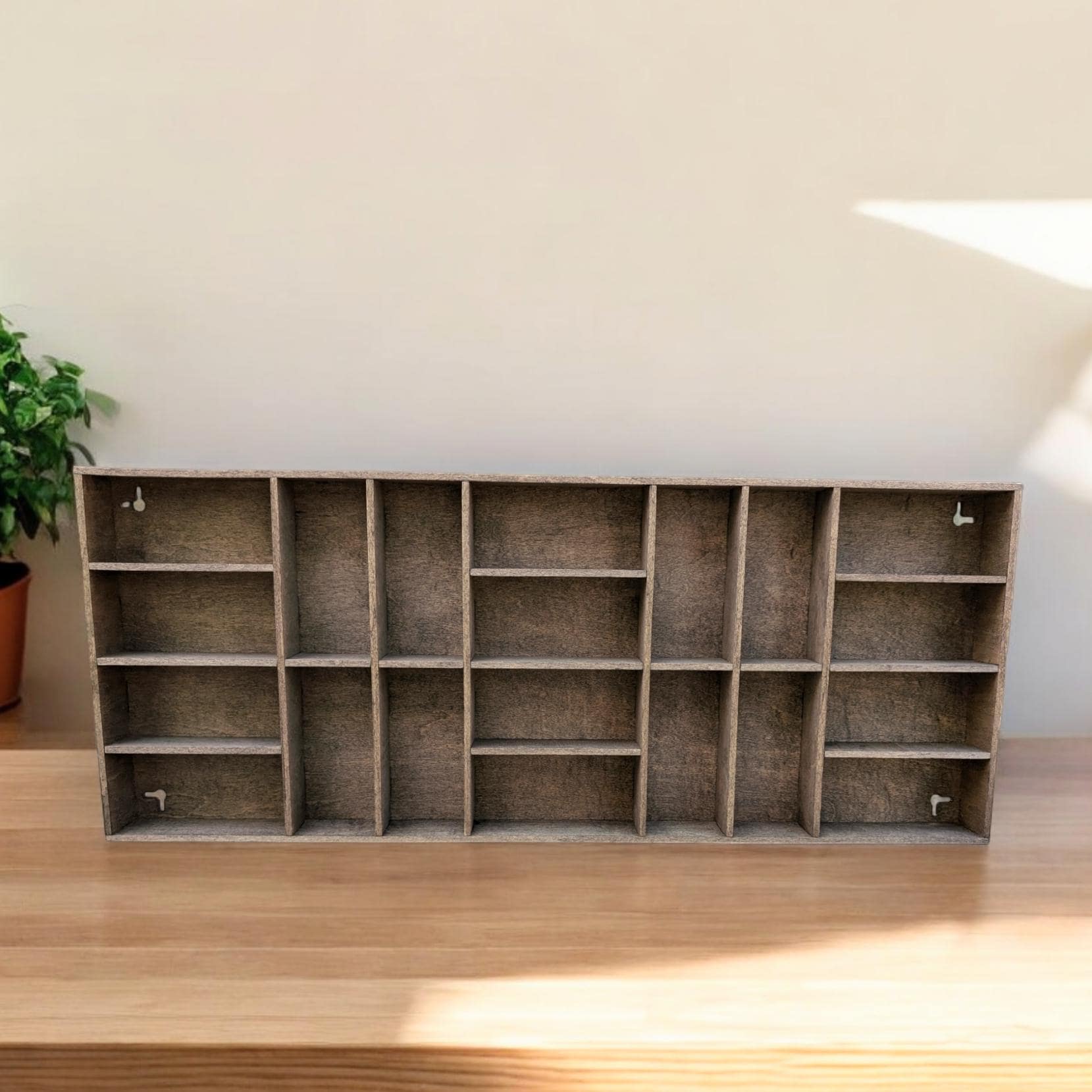 Multi Compartment Wooden Display Shelf Crystal Display Shelf Curio ...