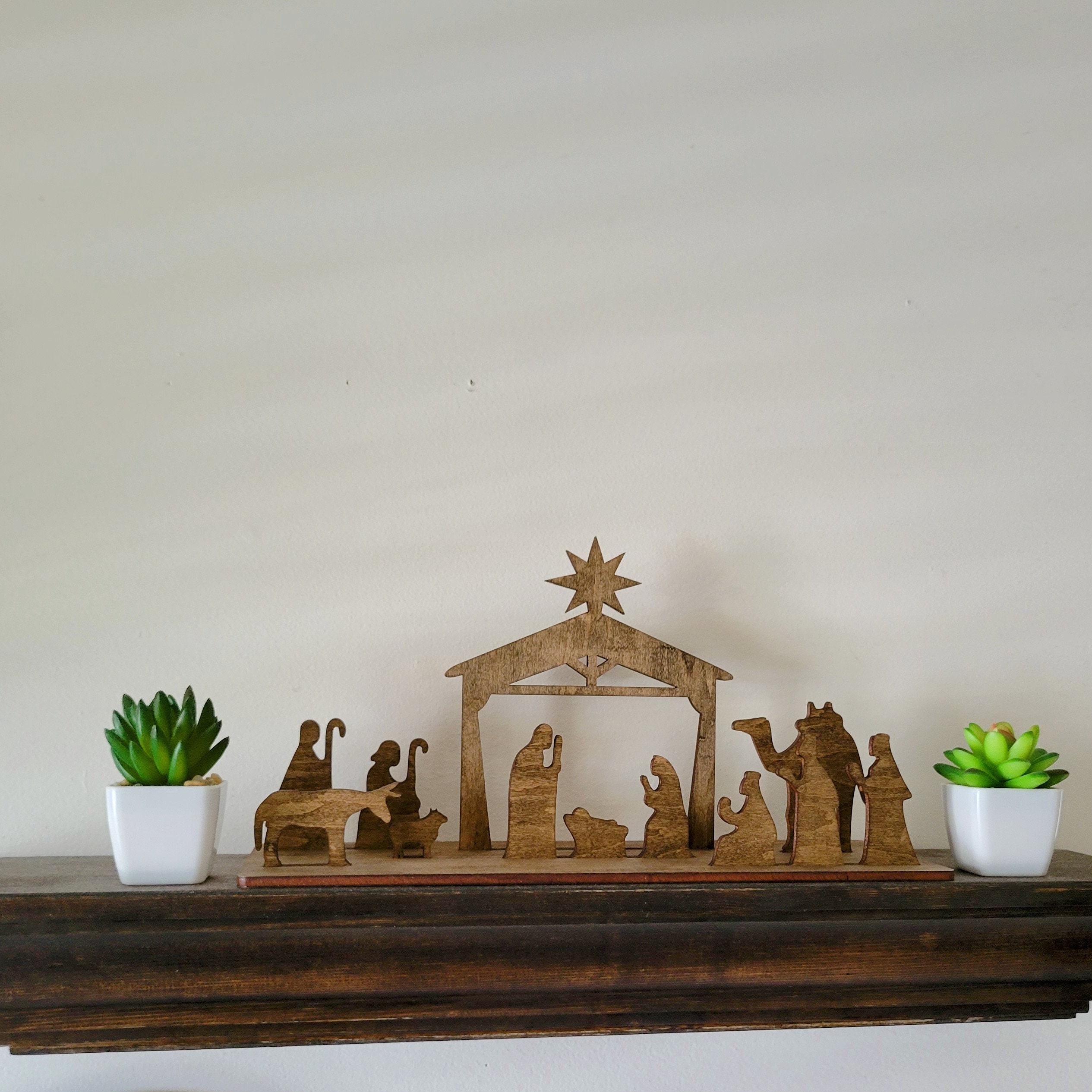 Minimalist Nativity Scene Minimalist Christmas Decor | Etsy