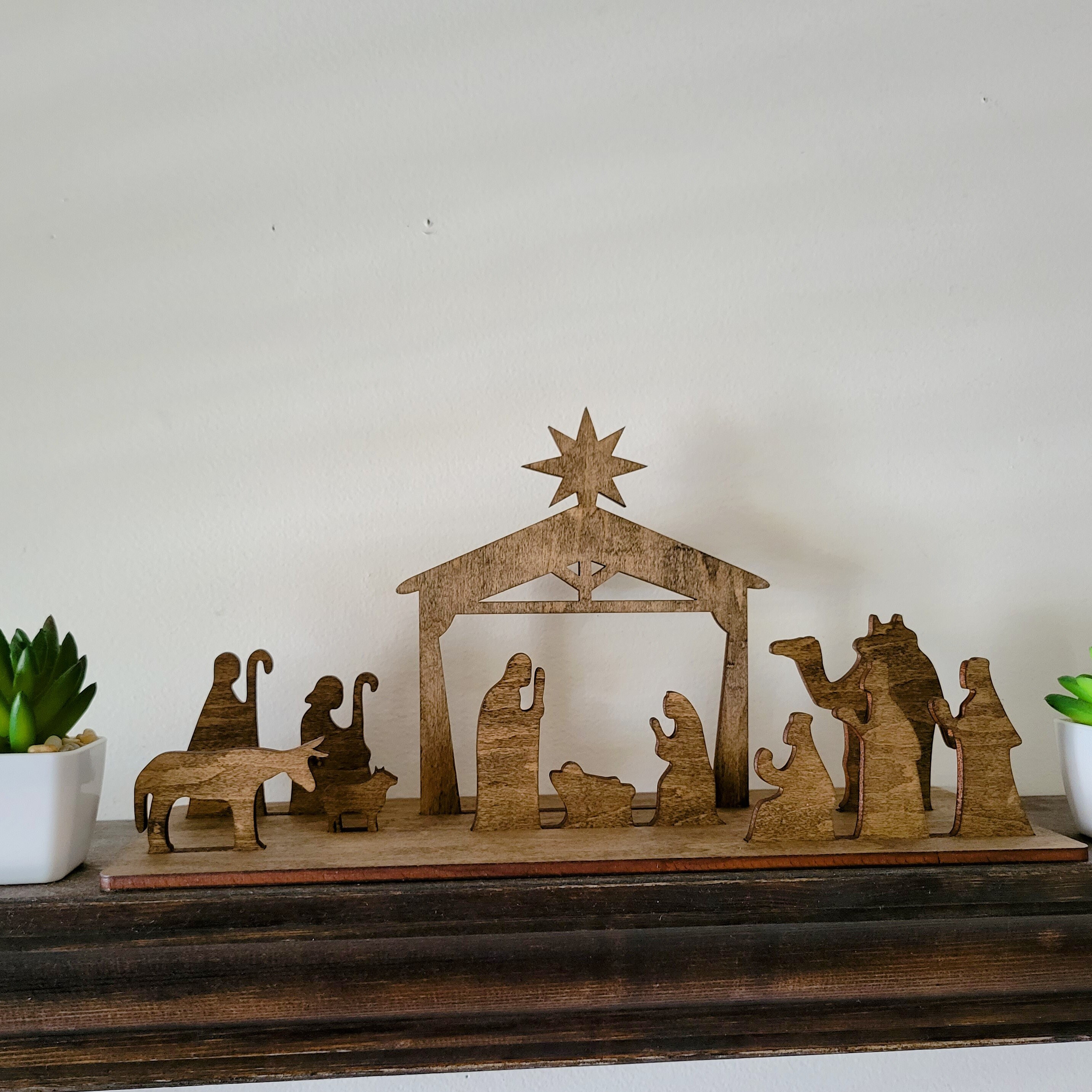 Minimalist Nativity Scene Minimalist Christmas Decor | Etsy