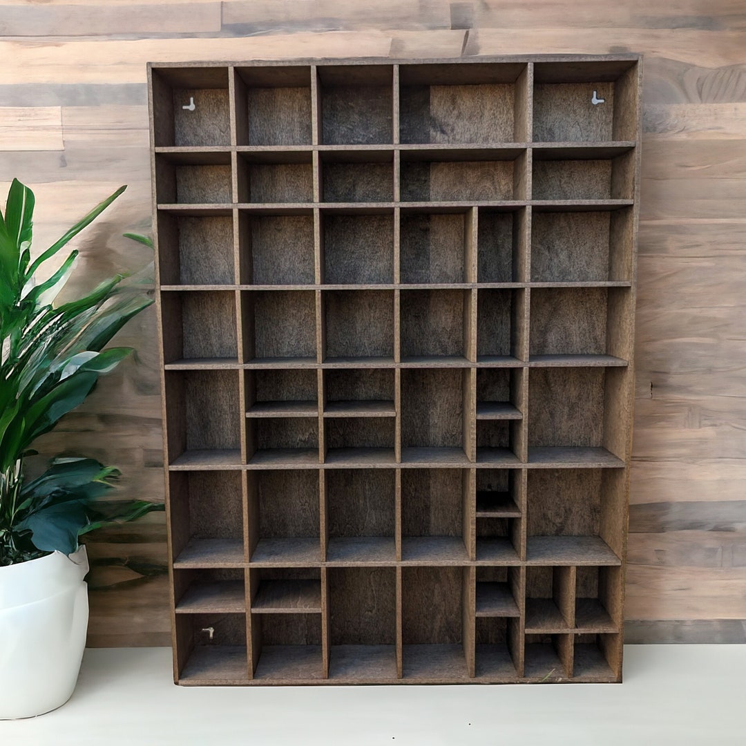 Multi Compartment Wooden Display Shelf-crystal Display Shelf- Curio ...