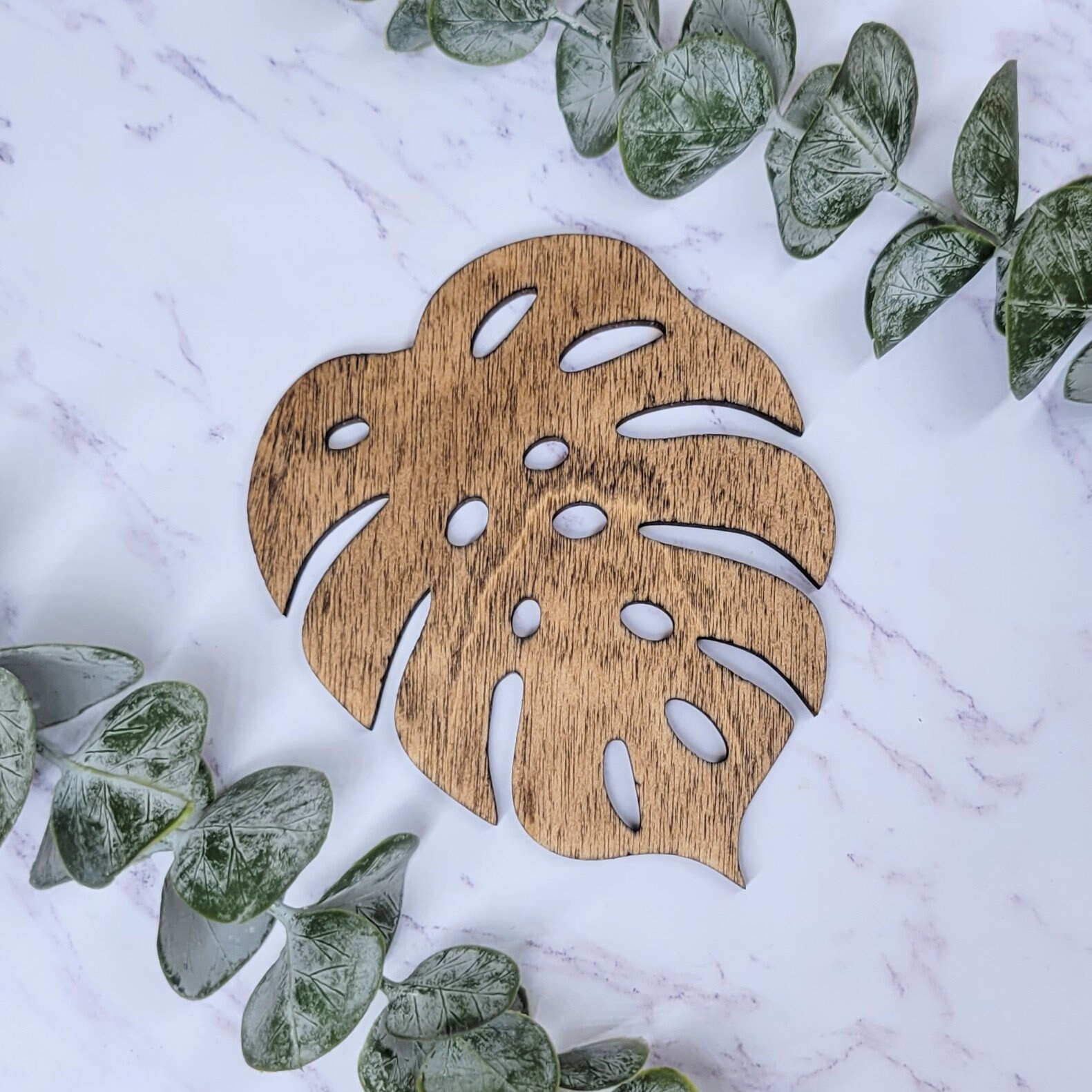 Monstera Leaf Coasters Wooden Leaf Coasters Maple Leaf | Etsy