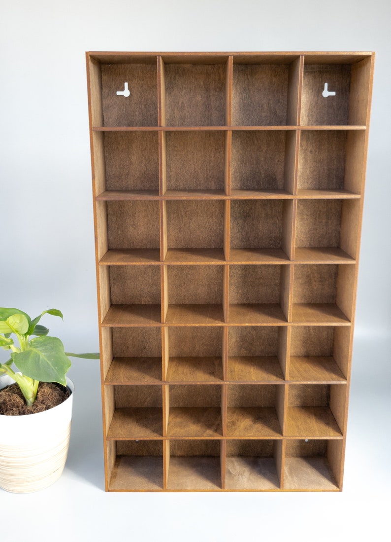 28 Compartment Wooden Display Shelf Trinket Shelf Curio - Etsy