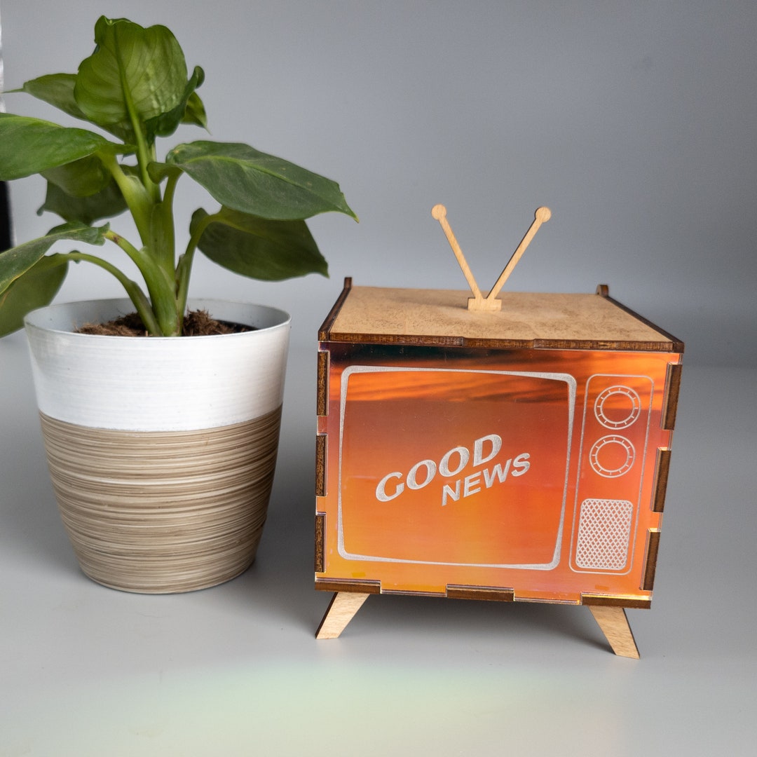 Retro TV Box Fun Gift Box Small Storage Box Retro Decor Vintage Decor ...