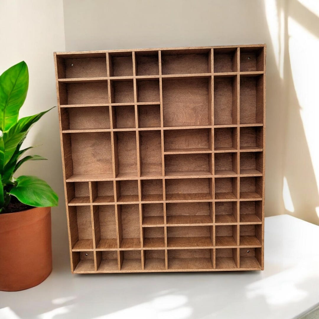 Multi Compartment Wooden Display Shelf-crystal Display Shelf-curio ...