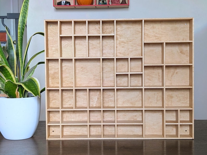 Shadow Box Wooden Display Shelf - Wall Cubby Shelf - Multiple ...