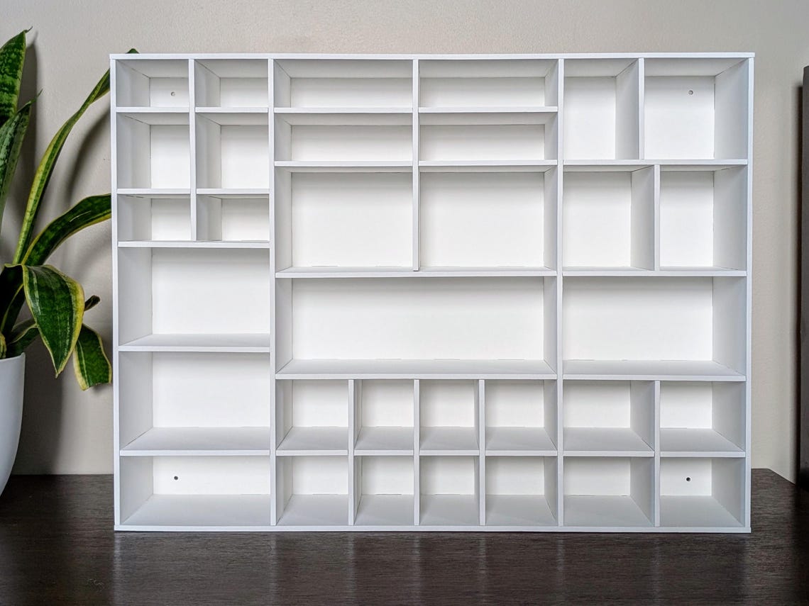 Shadow Box Wooden Display Shelf - Wall Cubby Shelf - Multiple ...