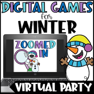 Digital Winter Games for Kids Virtual Holiday Party for | Etsy