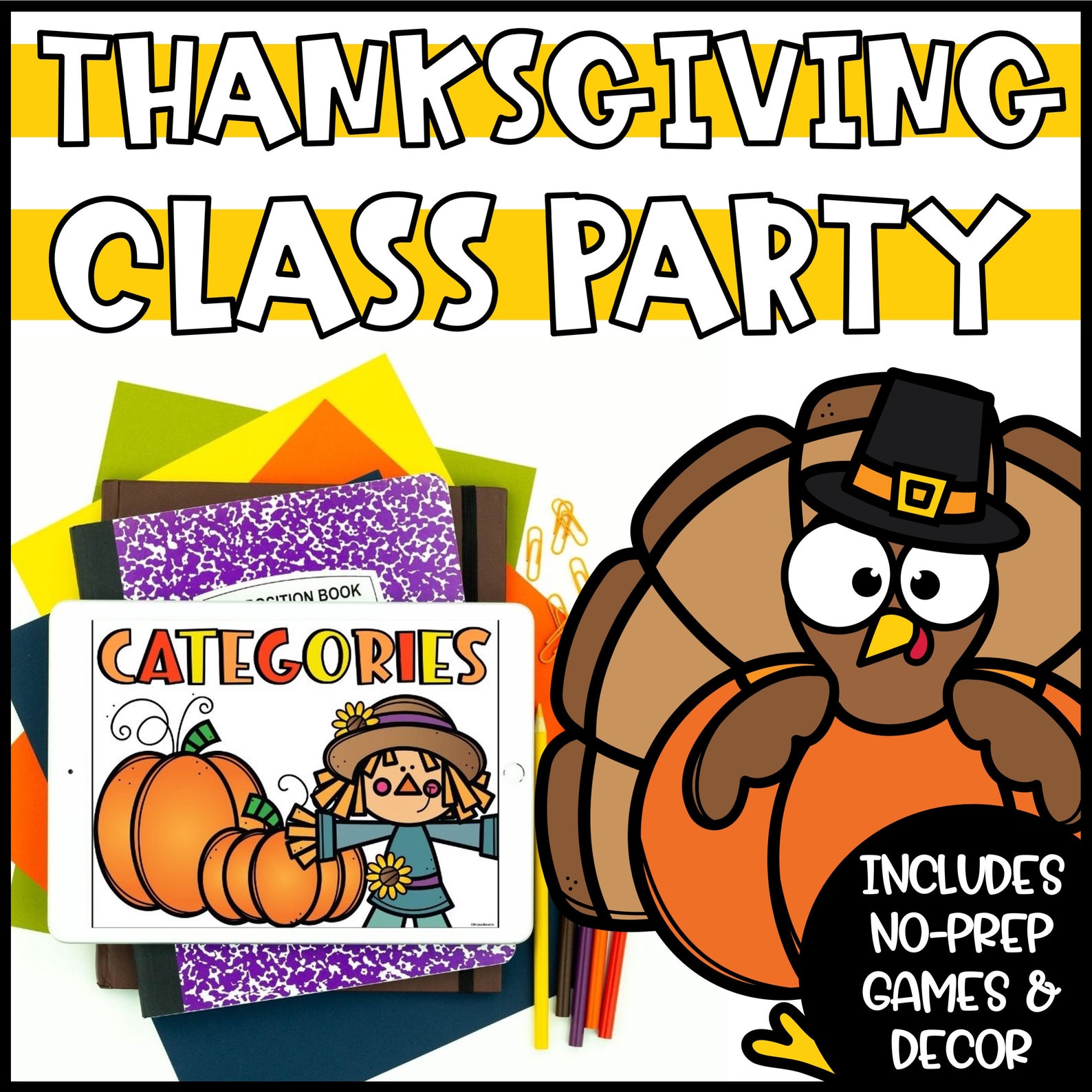 Digital Thanksgiving Games for Kids, Virtual Thanksgiving Party for ...