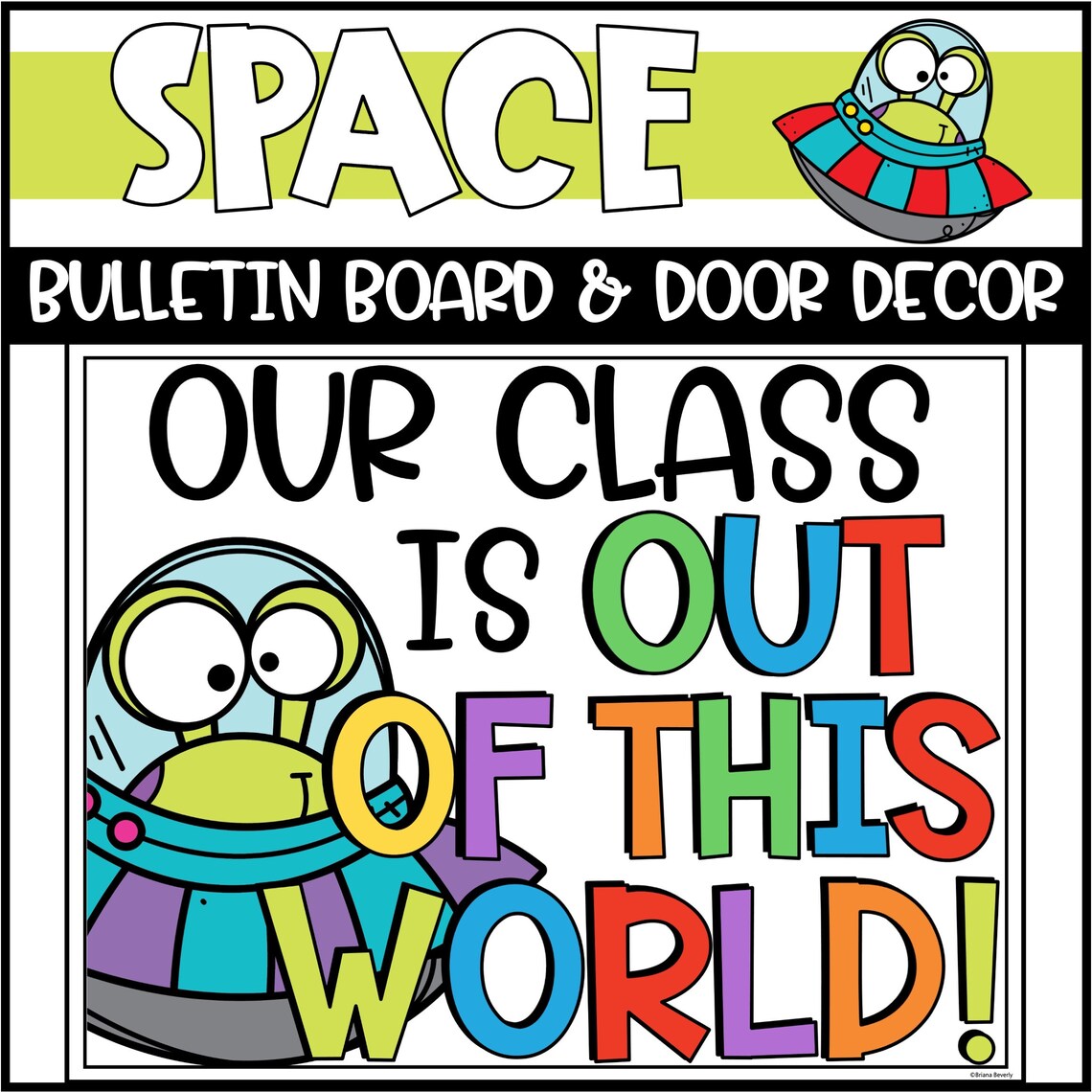 Space Bulletin Board or Door Decoration - Etsy