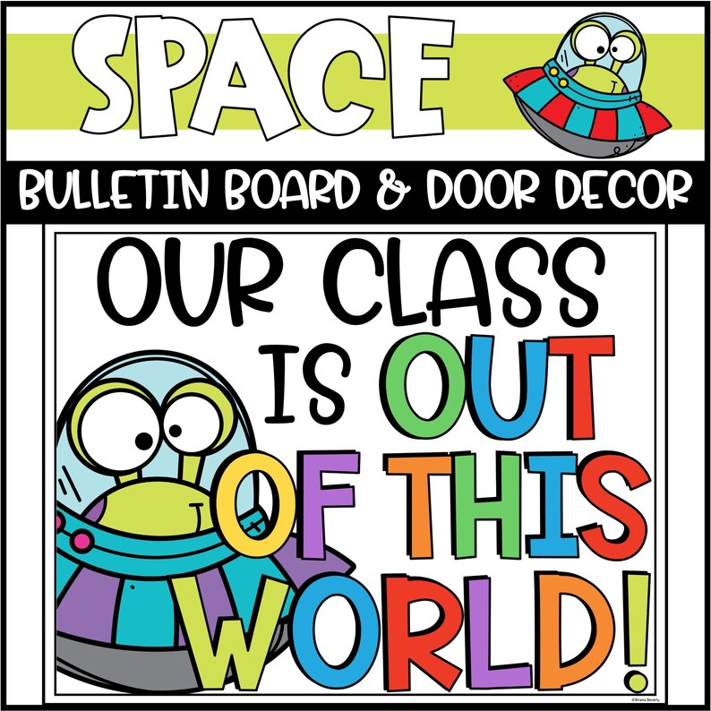 Space Bulletin Board or Door Decoration - Etsy