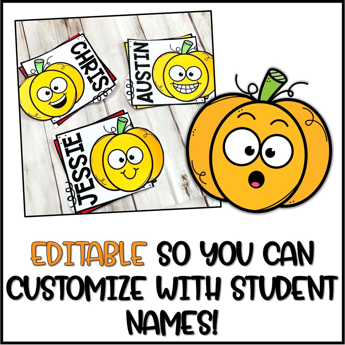 Fall Pumpkins Bulletin Board or Door Decoration - Etsy