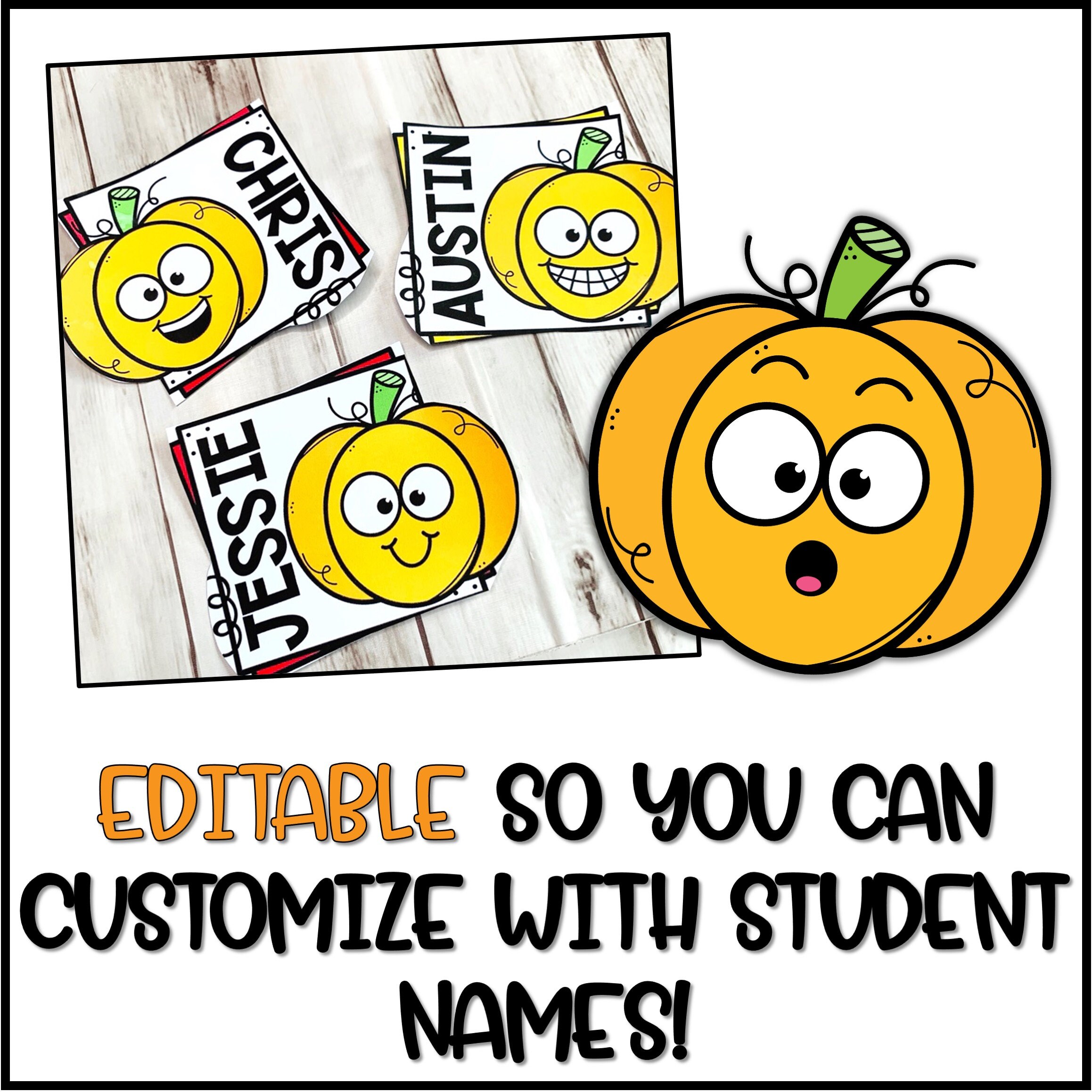 Fall Pumpkins Bulletin Board or Door Decoration - Etsy