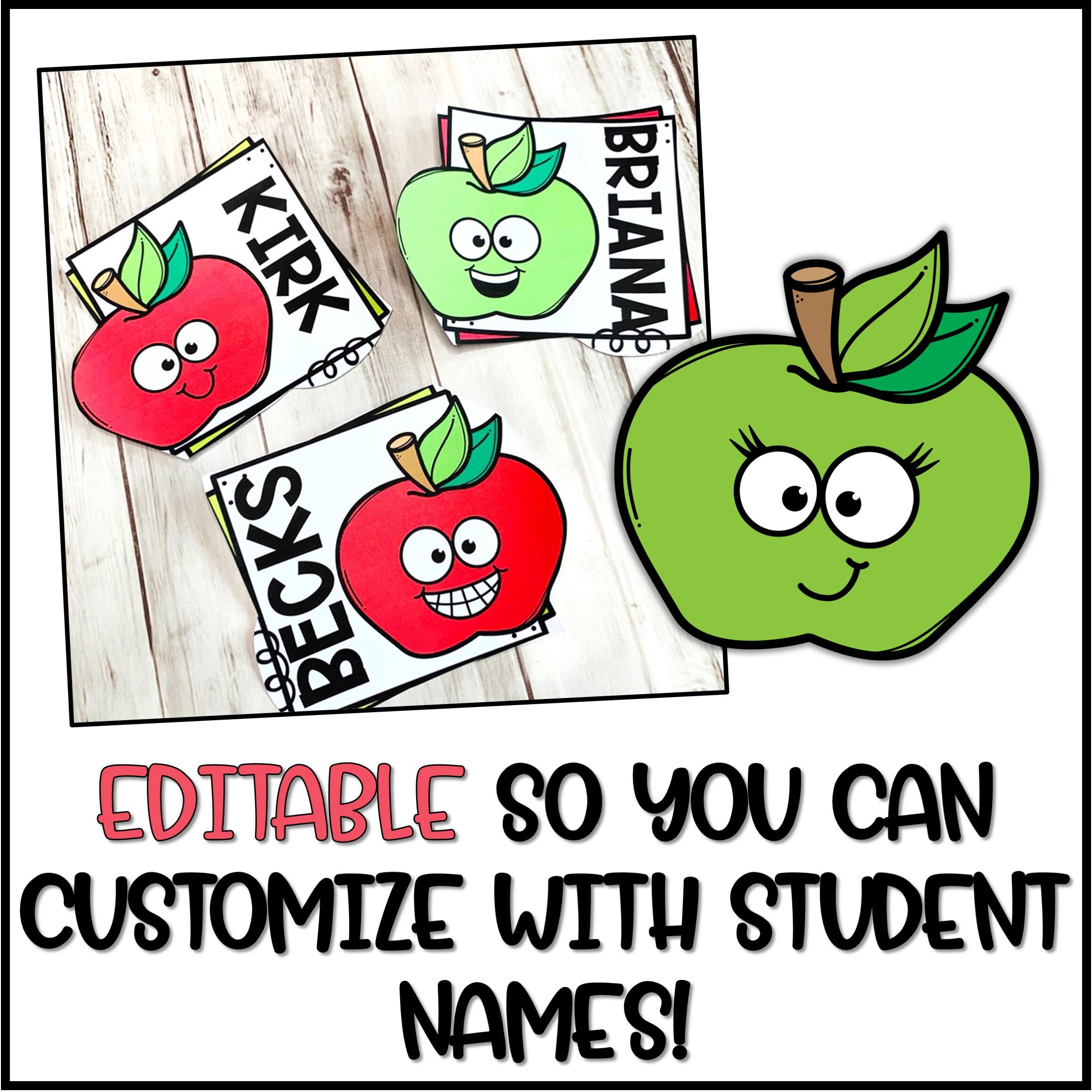 Fall Apples Bulletin Board or Door Decoration - Etsy