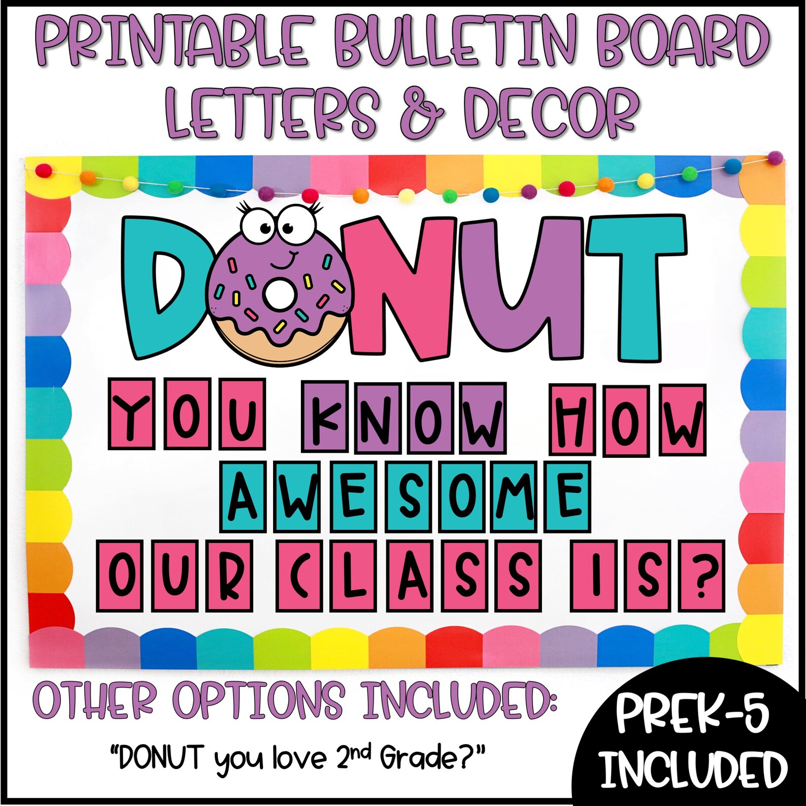 Donut Bulletin Board or Door Decoration - Etsy