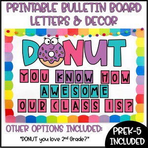 Donut Bulletin Board or Door Decoration - Etsy UK