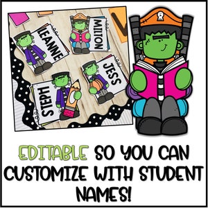 Halloween Frankenstein Bulletin Board or Door Decoration - Etsy