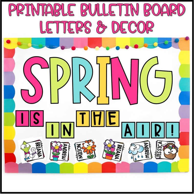 Spring Friends Bulletin Board or Door Decoration - Etsy