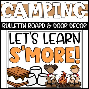 Camping S'mores Bulletin Board or Door Decoration - Etsy