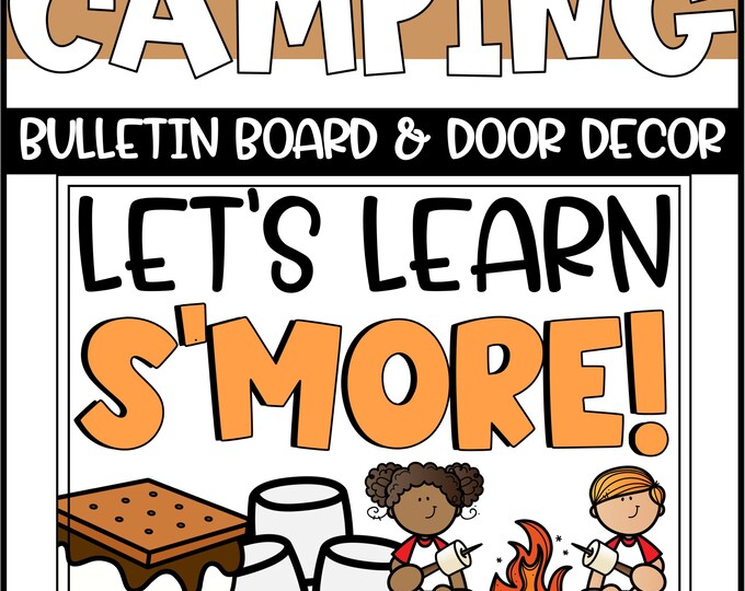 Camping S'mores Bulletin Board or Door Decoration - Etsy