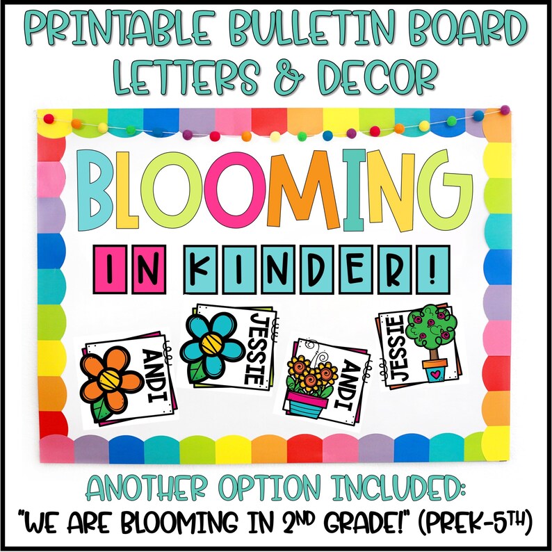 Spring Blooming Bulletin Board or Door Decoration - Etsy