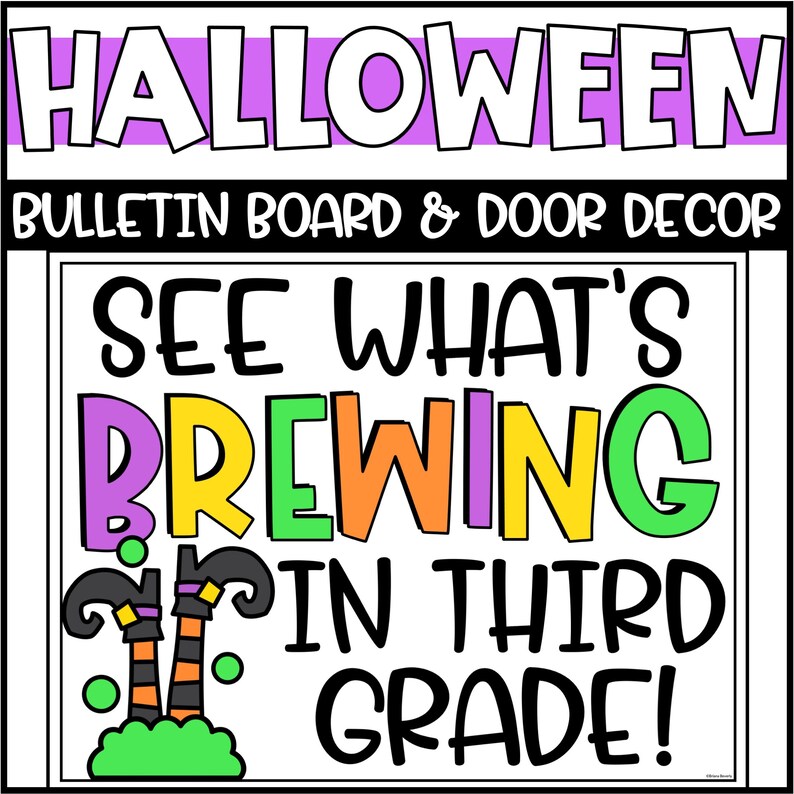 Halloween Bulletin Board or Door Decoration Witches Brew - Etsy