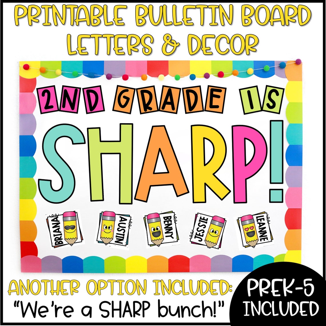 Pencil Bulletin Board or Door Decoration Sharp Bunch - Etsy