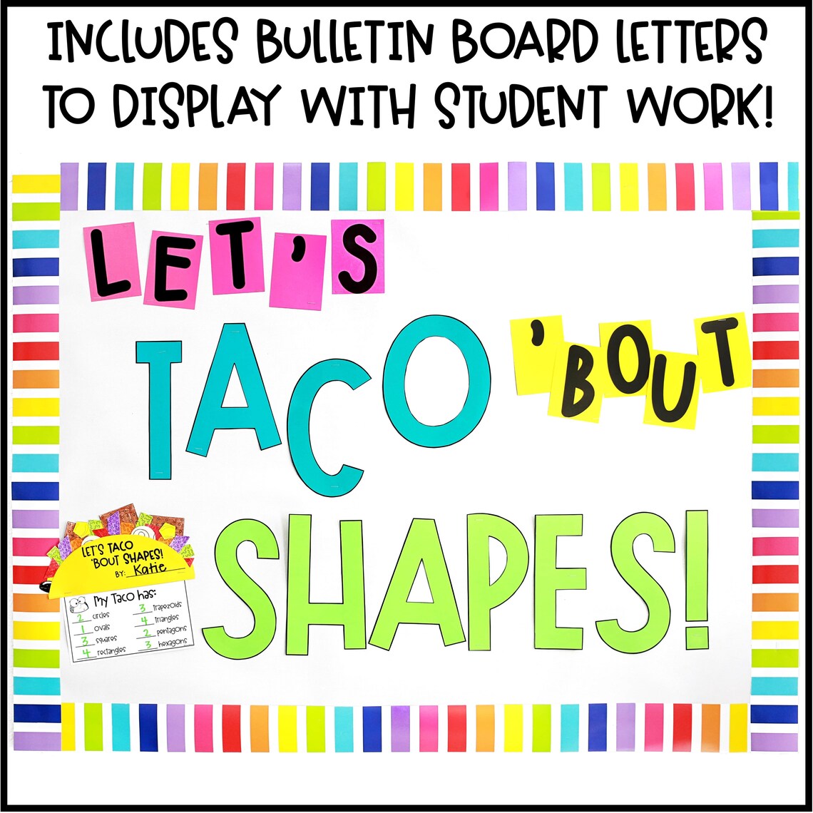 2D Shapes Activities 2D Shape Craft Tacos - Etsy