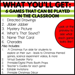 Digital Christmas Games for Kids, Virtual Christmas Party for ...