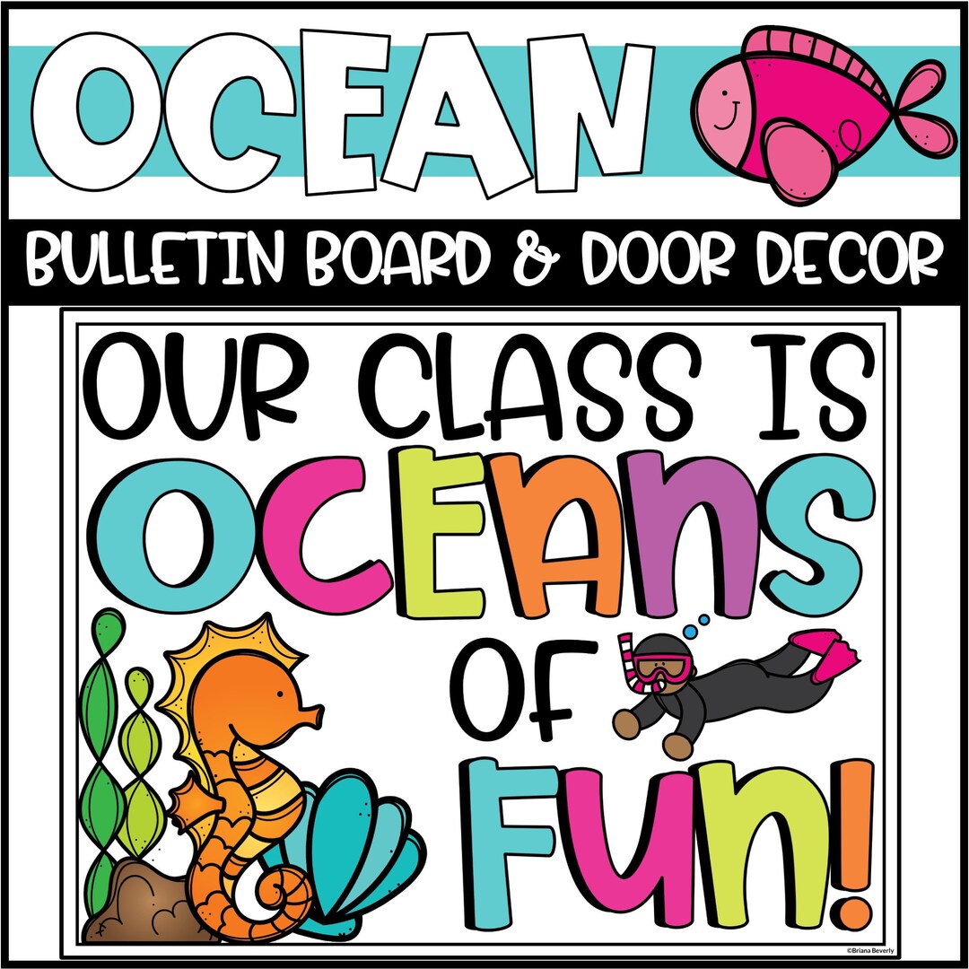 Ocean Bulletin Board or Door Decoration - Etsy