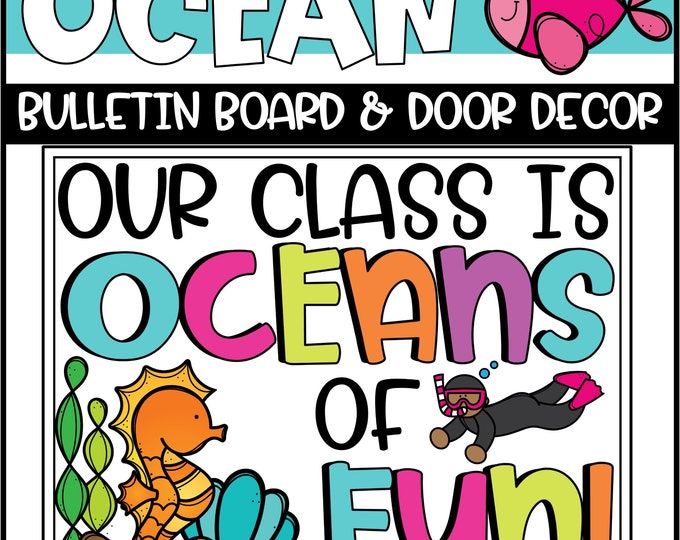 Ocean Bulletin Board or Door Decoration - Etsy