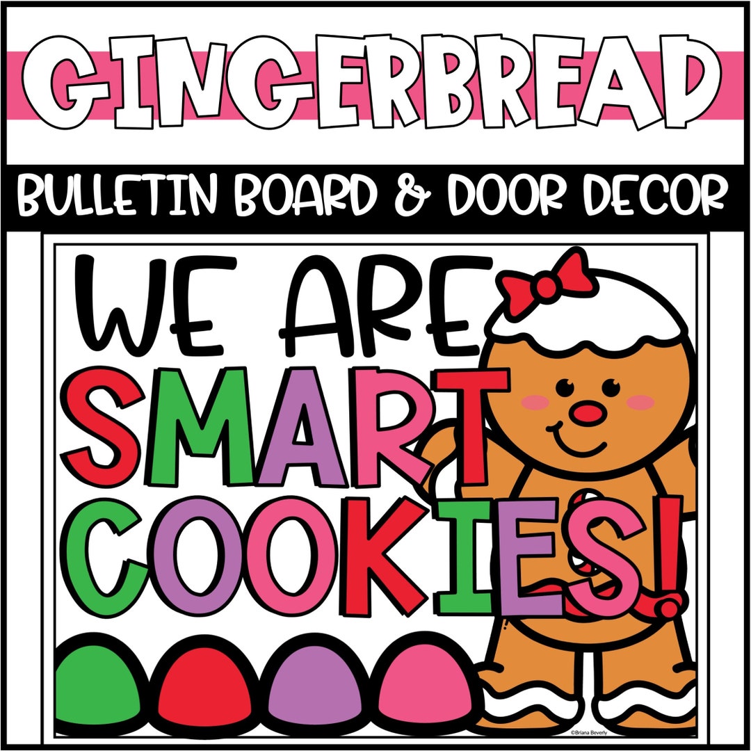 Christmas Gingerbread Bulletin Board or Door Decoration - Etsy