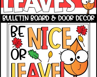 Fall Leaves Bulletin Board or Door Decoration - Etsy